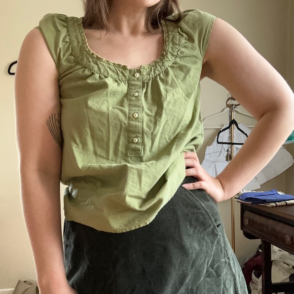 Banana Republic | Tops | Cottagecore Peasant Tank | Poshmark